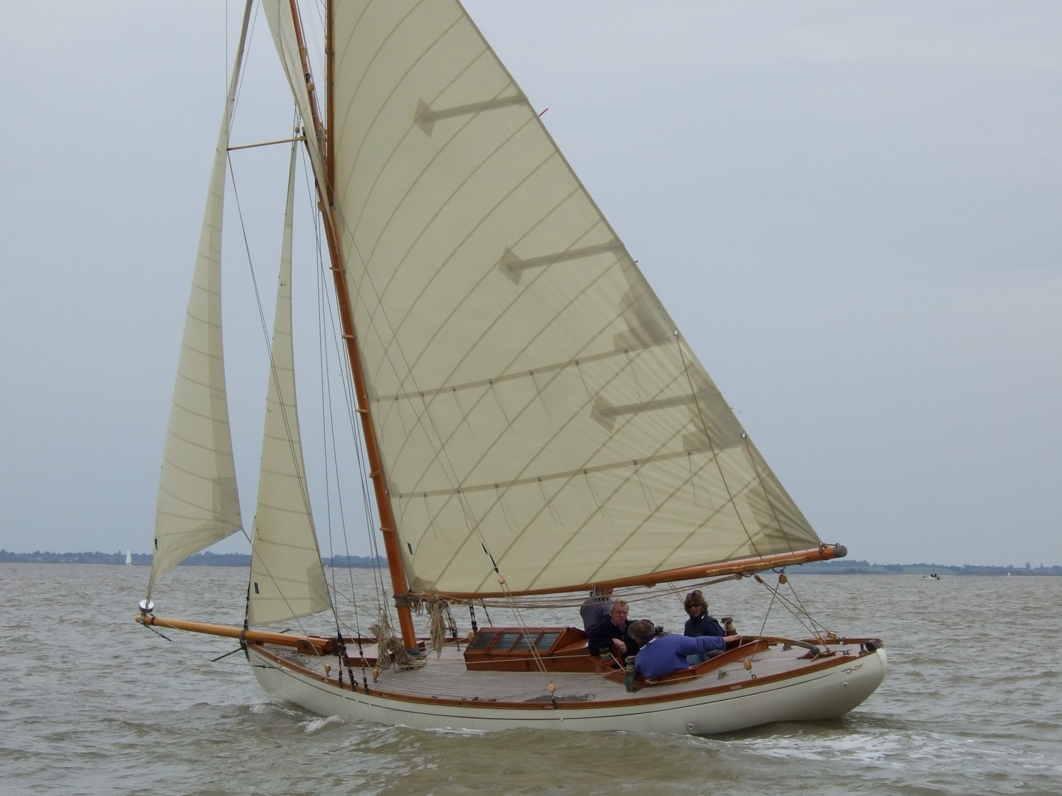 Custom Gaff Cutter Boat For Sale - Waa2